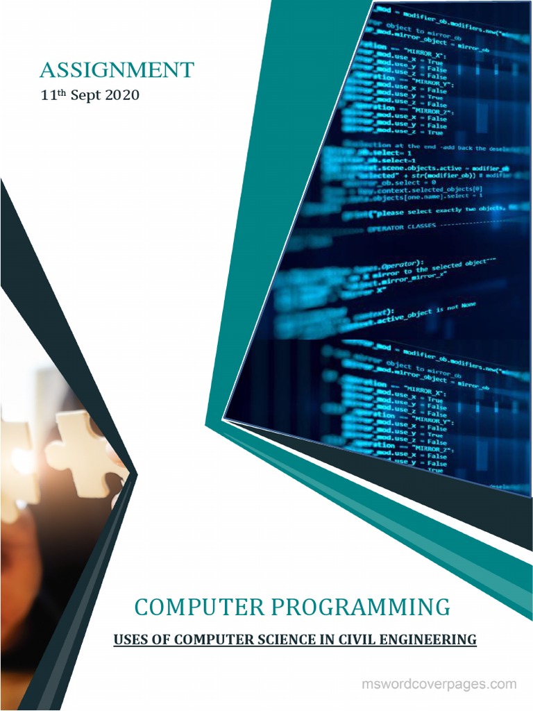 Assignment: Computer Programming | PDF | Autodesk Revit | Hydraulic ... Assignment: Computer Programming | PDF | Autodesk Revit | Hydraulic ...
