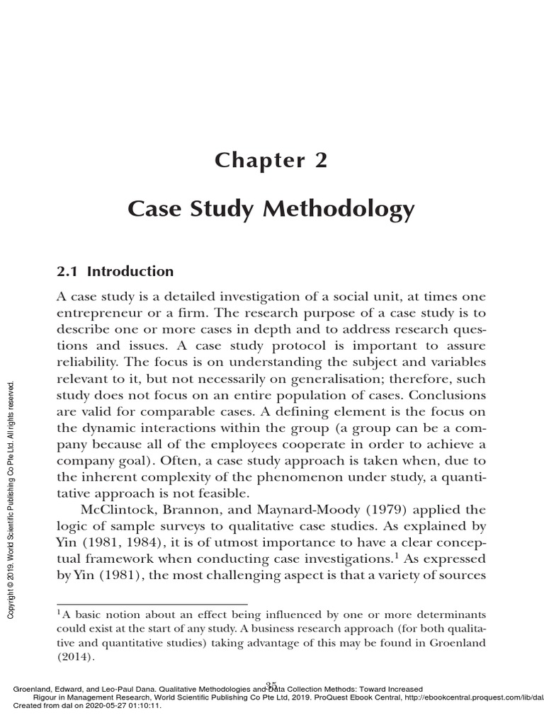 Leo Paul Dana Qualitative Case Study | PDF | Case Study | Validity ...