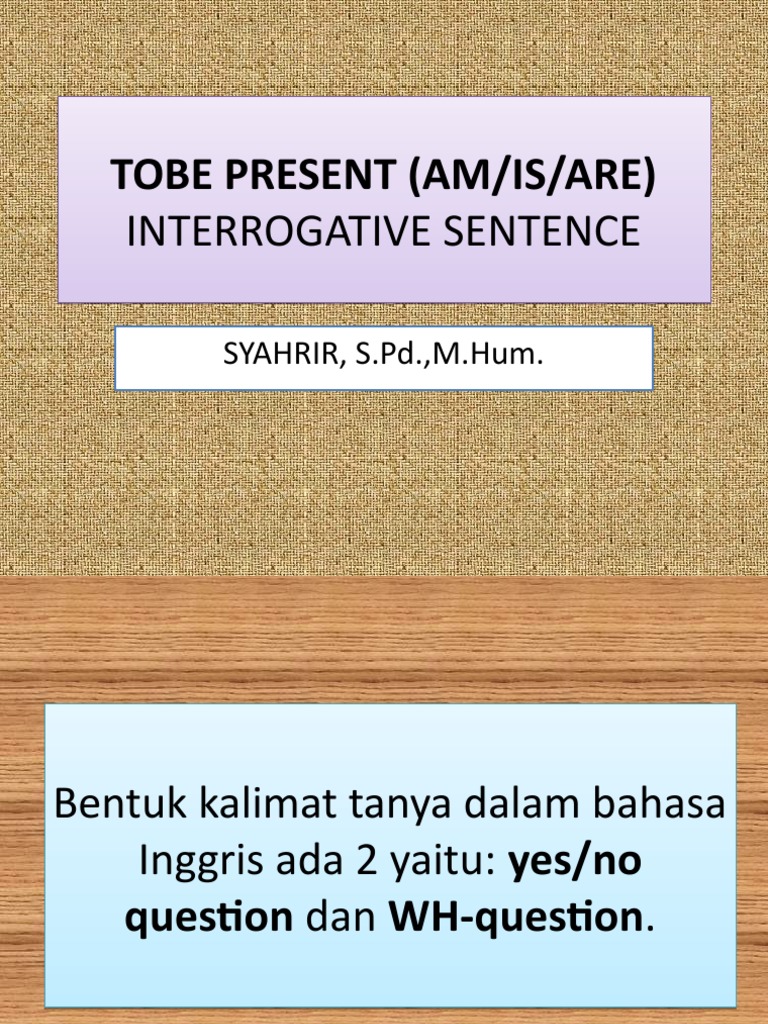 TOBE PRESENT Question | PDF | Wellness