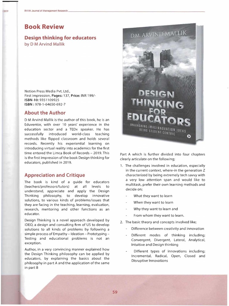 Design Thinking for Educators Review | PDF | Design Thinking | Design