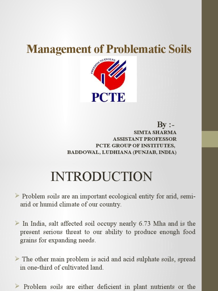 Problematic Soils | PDF | Soil | Chemical Substances