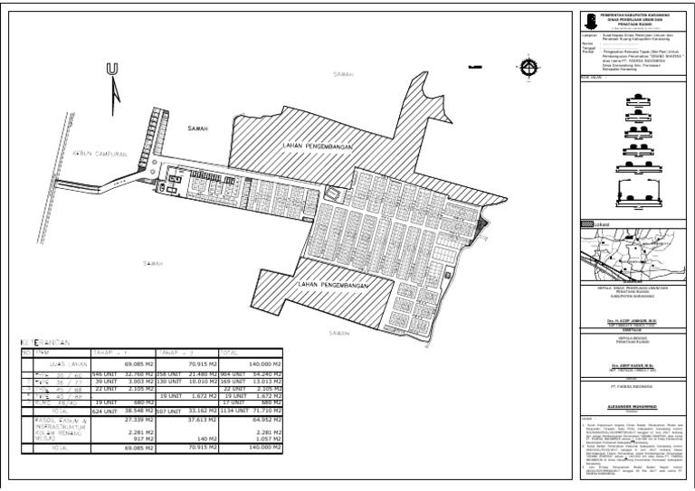 Revisi Site Plan Blok A-Model | PDF