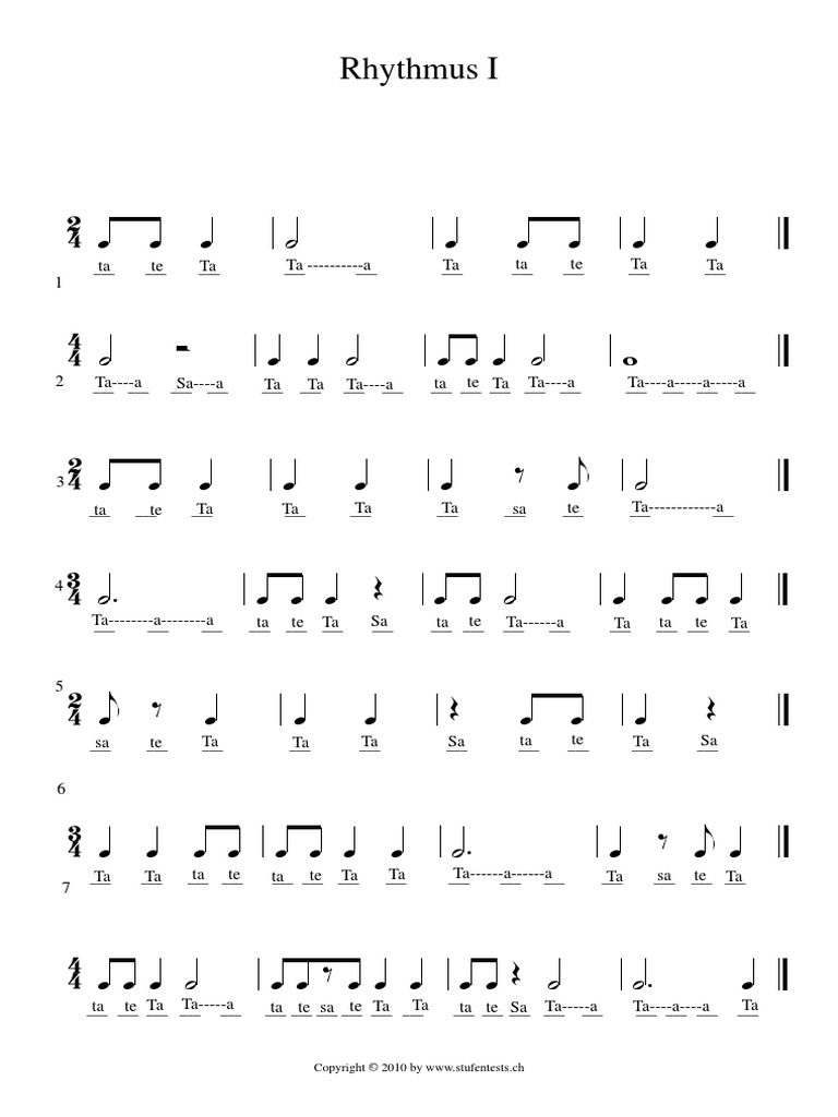 Rhythmus Mit Taktsprache | PDF | Business