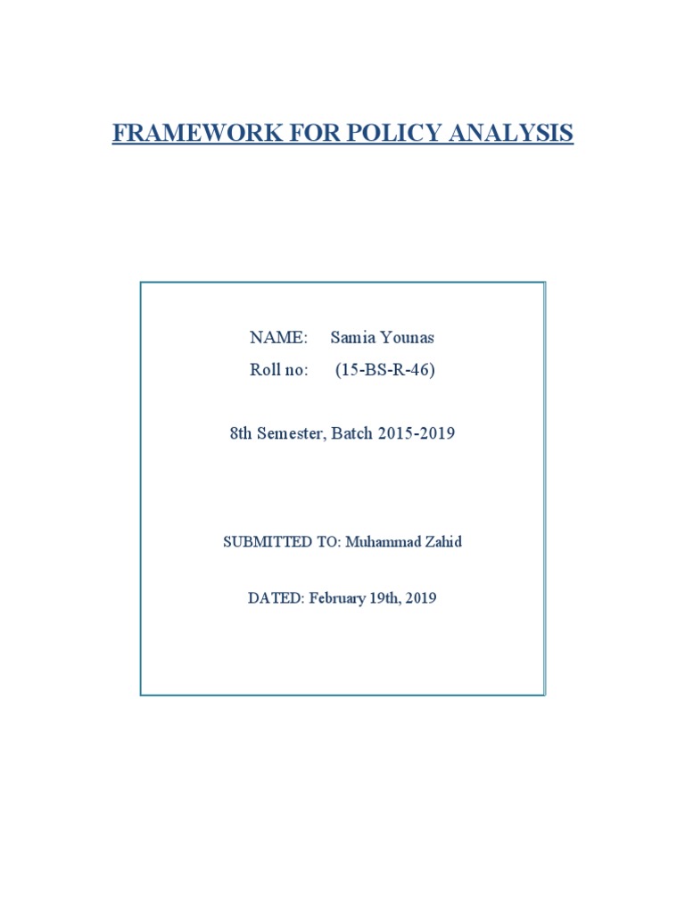 My Review | PDF | Normative | Policy Analysis