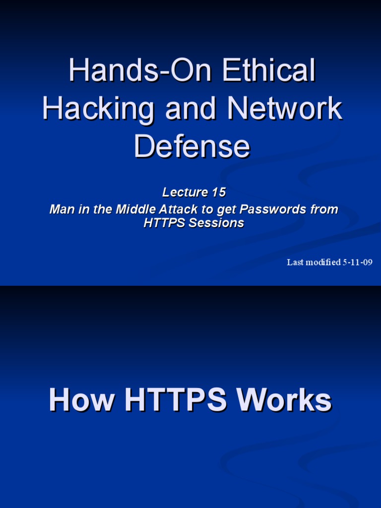 Hands-On Ethical Hacking and Network Defense | PDF | Transport Layer ...