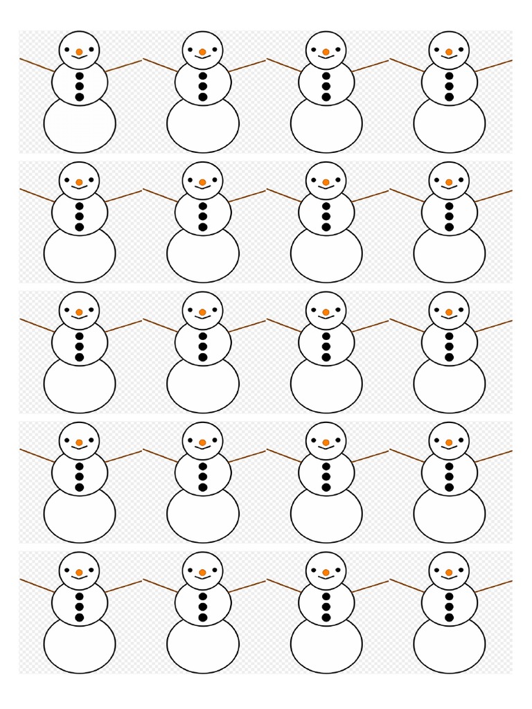 Macaron Sablon - Snowman | PDF