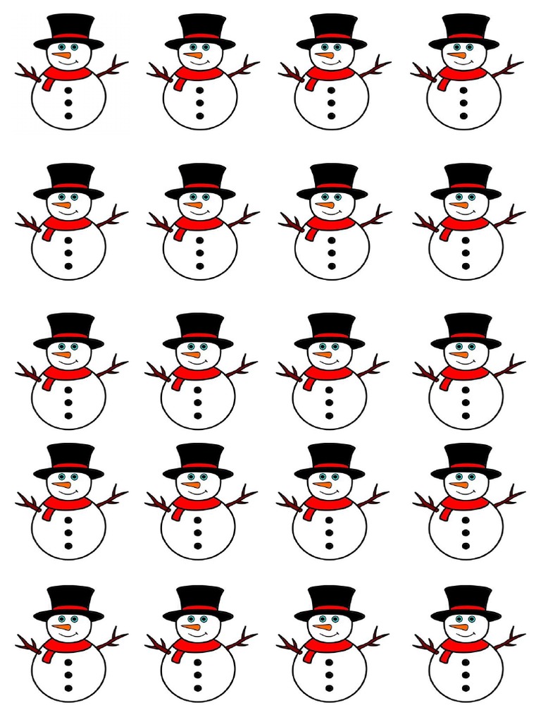 Macaron Sablon - Snowman 2. | PDF