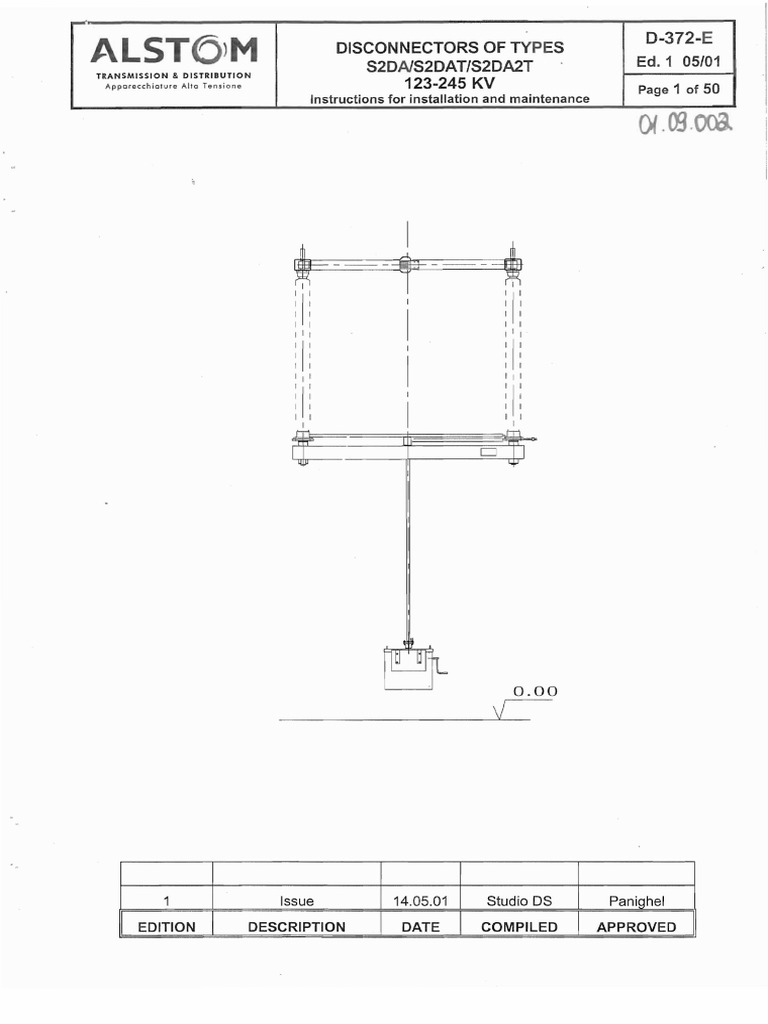 Manual Alstom S2DA | PDF | Screw | Switch