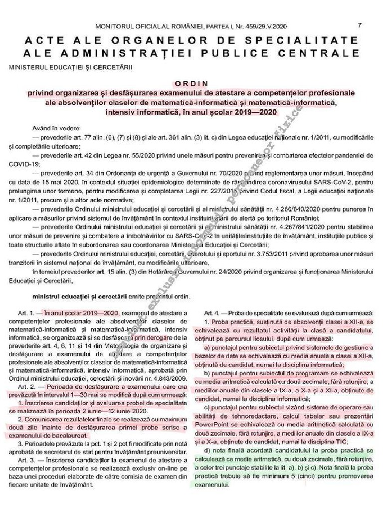 Atestat Mate Info 2020 | PDF