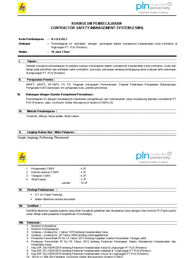 Kurikulum CSMS | PDF