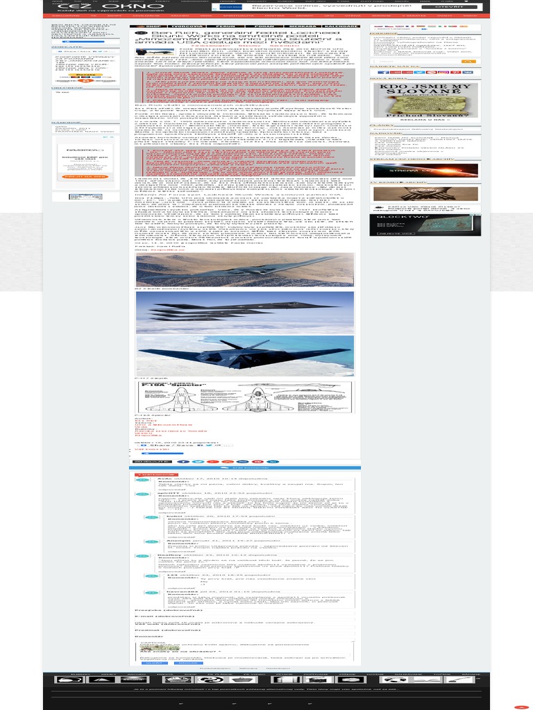 Ben Rich, Generální Ředitel Lockheed Skunk Works Na Smrtelné Posteli ...