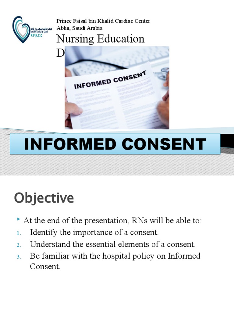 Nursing Education Department: Informed Consent Informed Consent | PDF ...