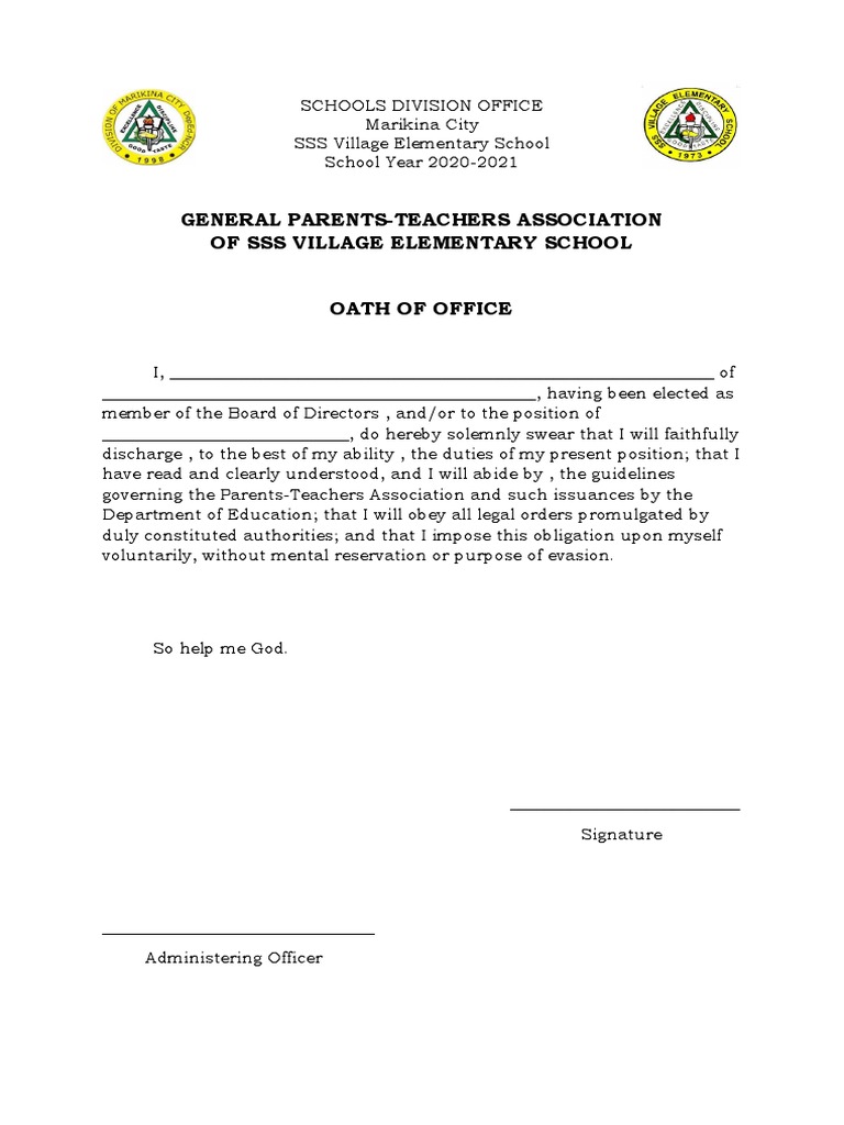 Gpta-Oath of Office | PDF