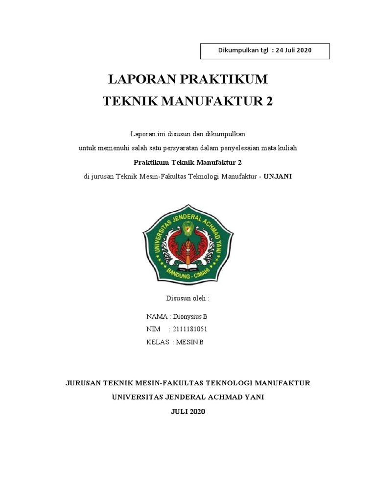 COver LAPORAN PRAKTIKUM Tekman 2 | PDF