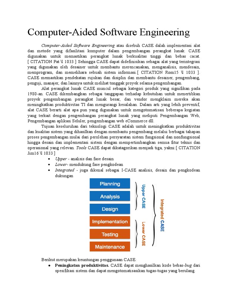 Computer Aided Software Engineering | PDF