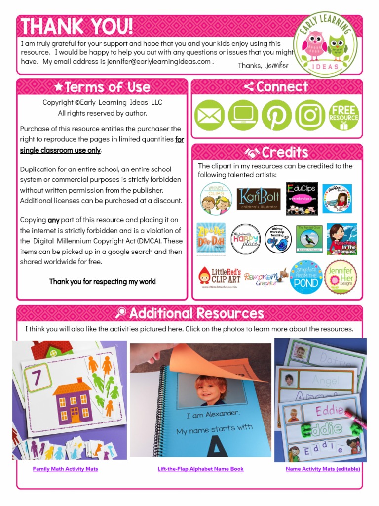 All About Me Page by Early Learning Ideas | PDF