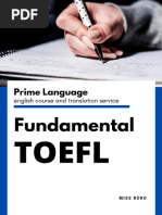Rangkuman Lengkap Materi TOEFL (Basic Level) | PDF