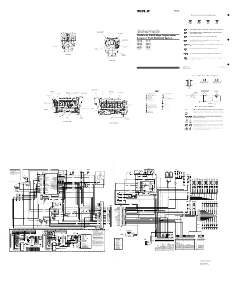 3500B and 3500B High Displacement Generator Sets Electrical System ...