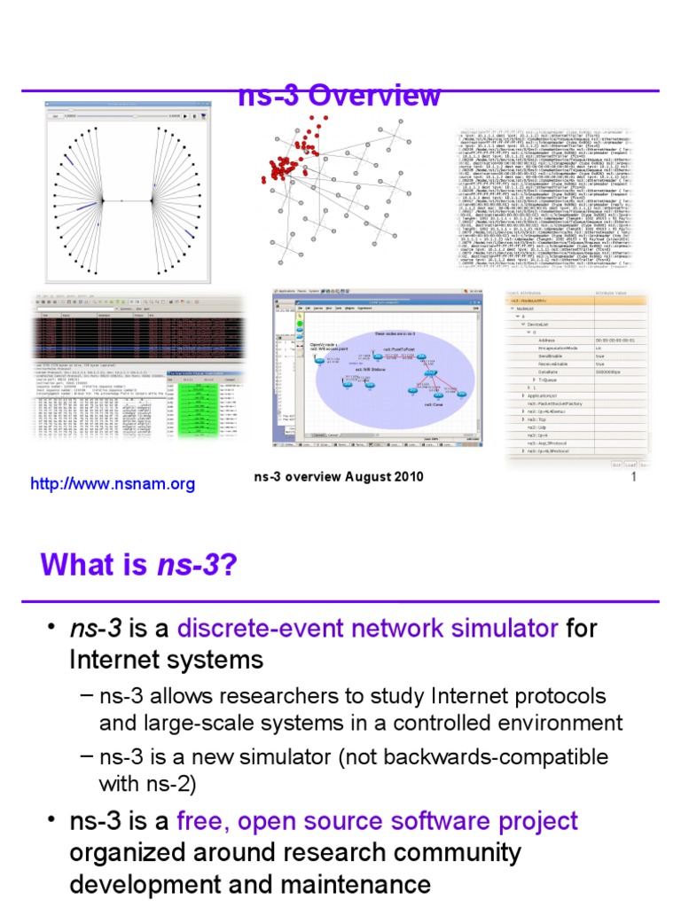 An Introduction to the ns-3 Network Simulator: Key Features and Design ...