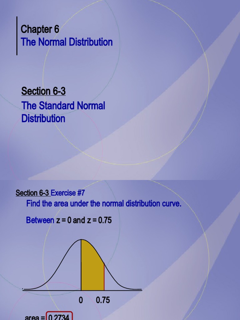 CH06 Notes Lecture | PDF | Normal Distribution | Mean