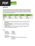Contoh Soal Dan Jawaban Menghitung Biaya Menggunakan Metode ABC | PDF