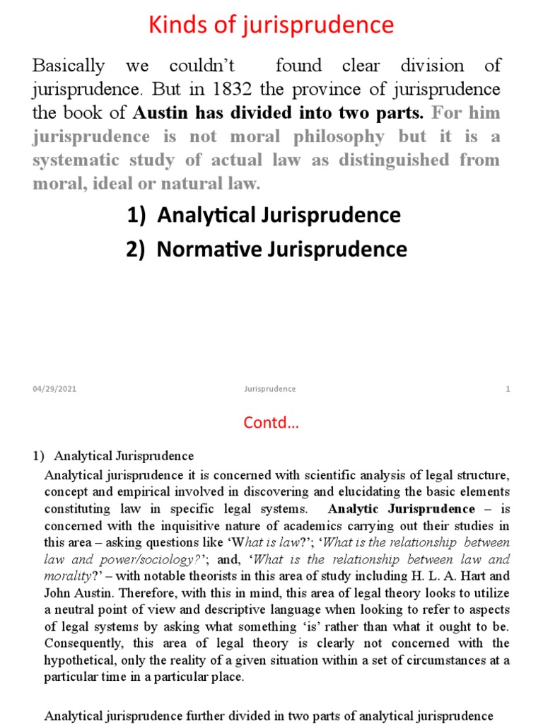 1.2 Kinds of Jurisprudence | PDF | Jurisprudence | Academic Discipline ...