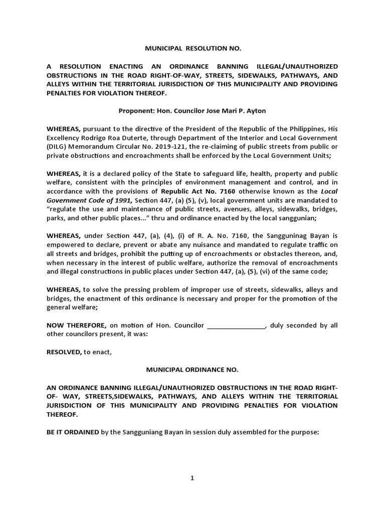 Government Code of 1991, Section 447, (A) (5), (V), Local Government ...