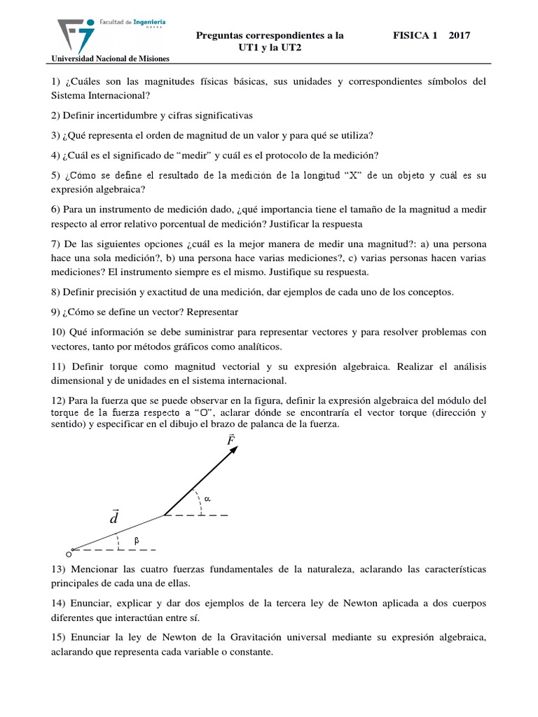 Preguntas de Fisica | PDF | Medición | Fuerza