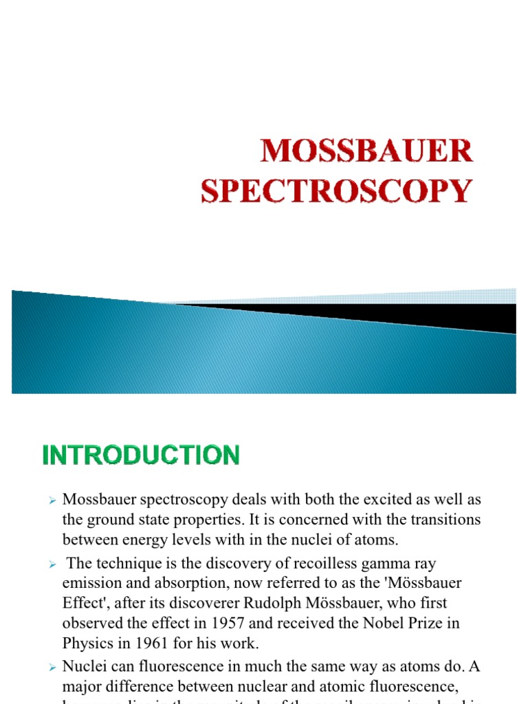 Mossbauer Spectros | PDF | Nuclear Physics | Observational Astronomy