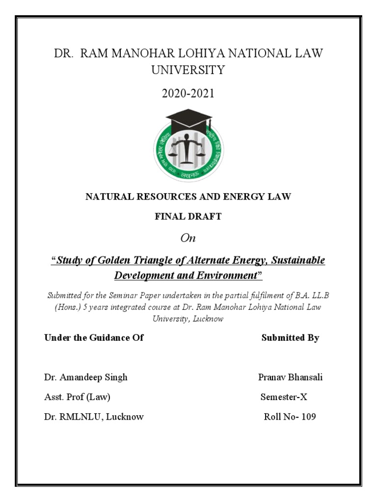 Energy Law FD | PDF | Wind Power | Renewable Energy