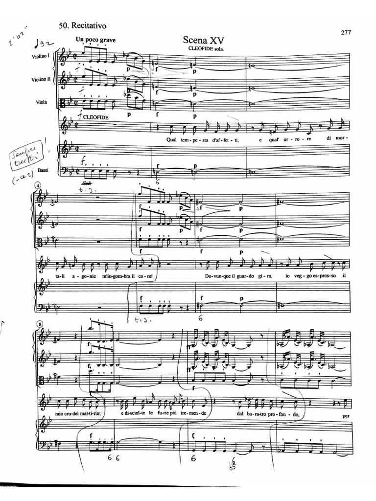 Hasse Cleofide - Son Qual Misera | PDF