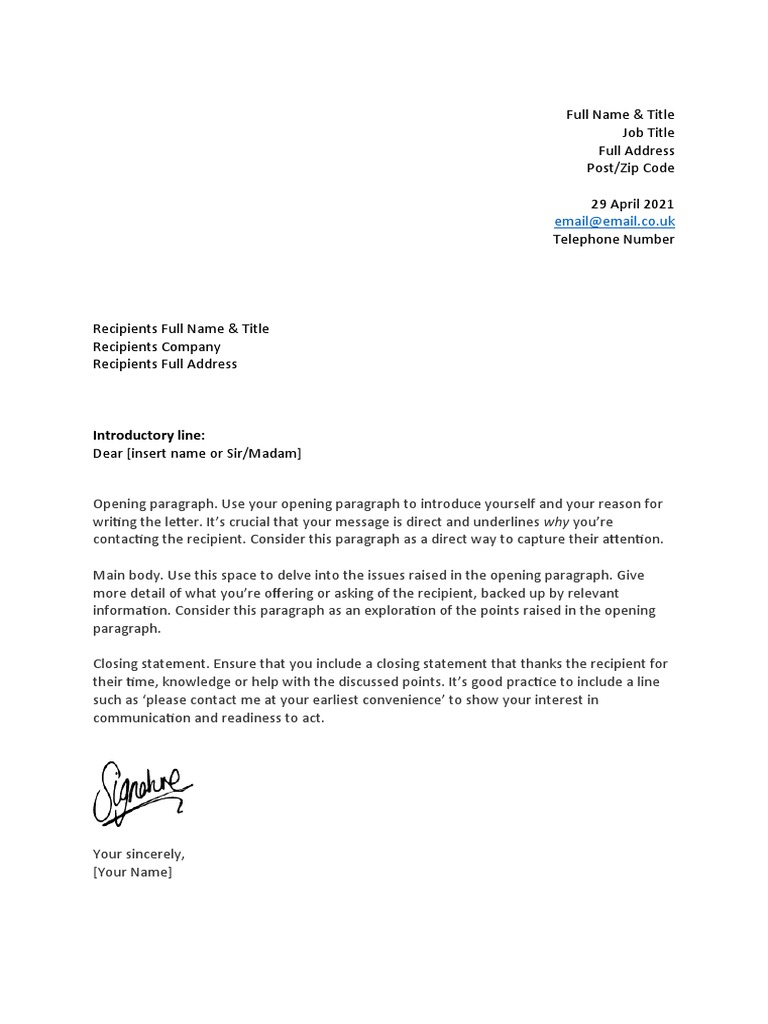 5c66aa7aa51130720ee12836 - UK Postbox Formal Letter Template | PDF