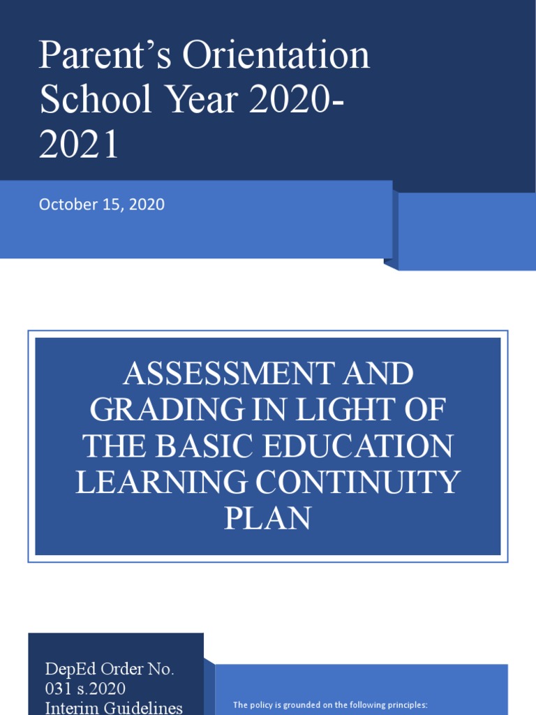 Parent's Guide to 2020-21 Grading | PDF | Educational Assessment | Learning