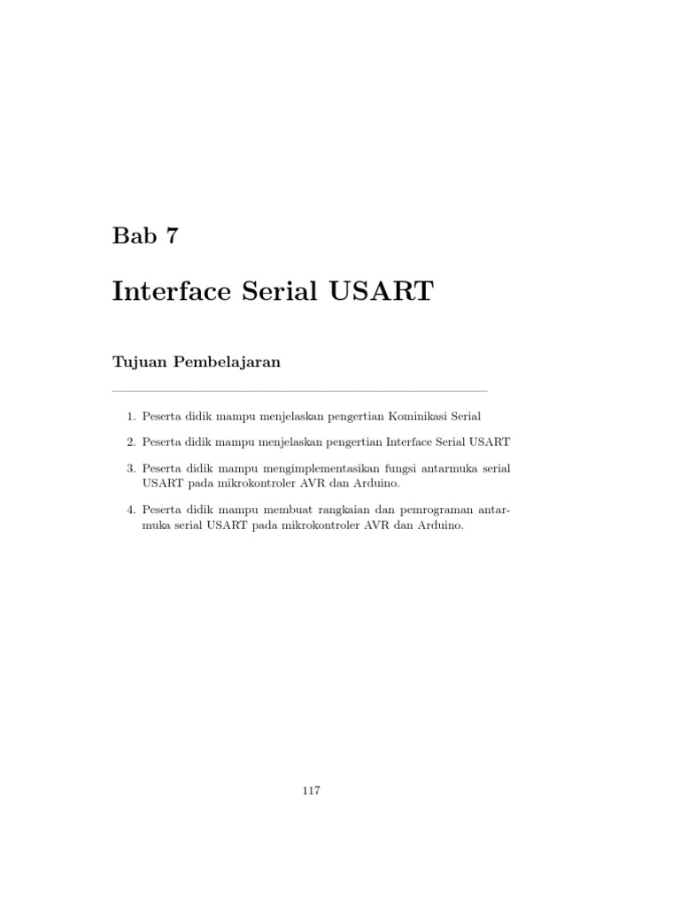 Bab 7 Interface Serial USART | PDF