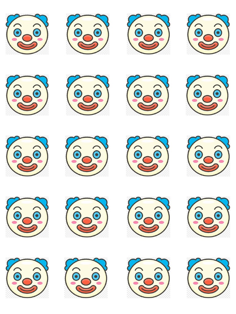 Macaron Sablon - Clown Face 1. | PDF