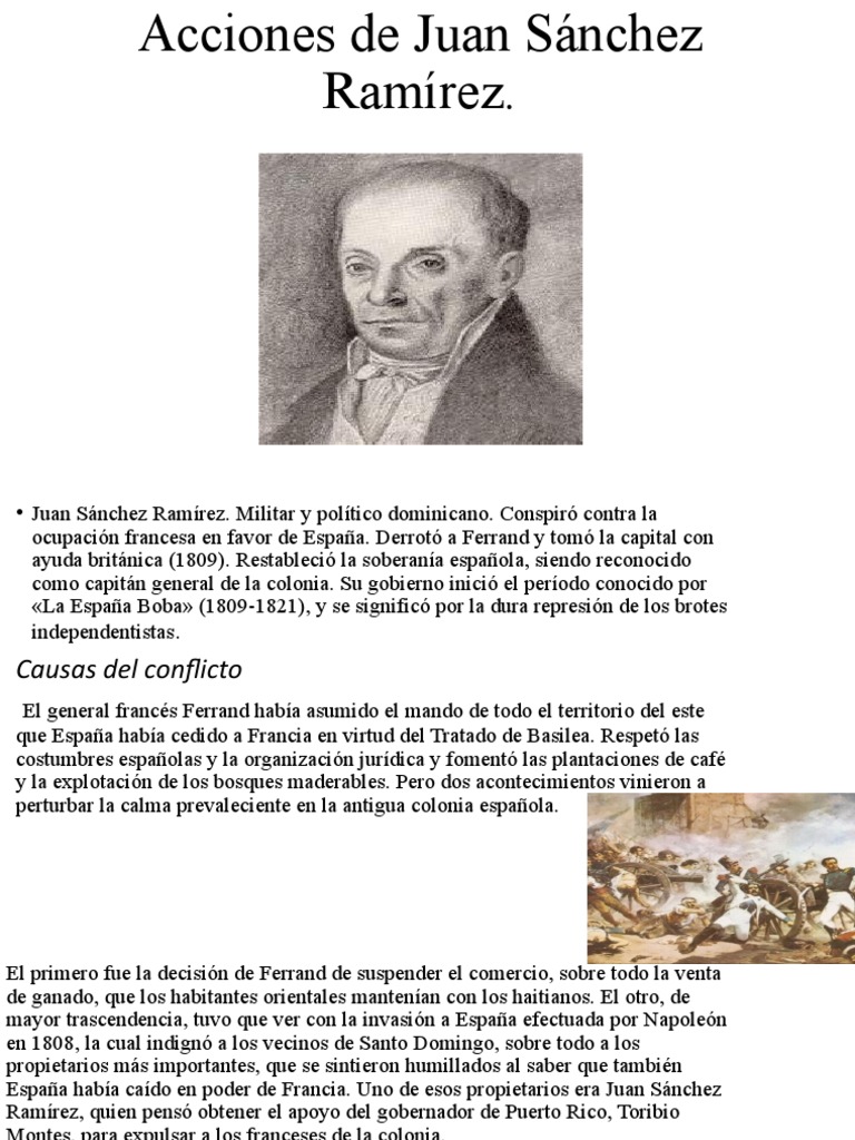 Acciones de Juan Sánchez Ramírez | PDF | Conflictos | Guerra de la era industrial