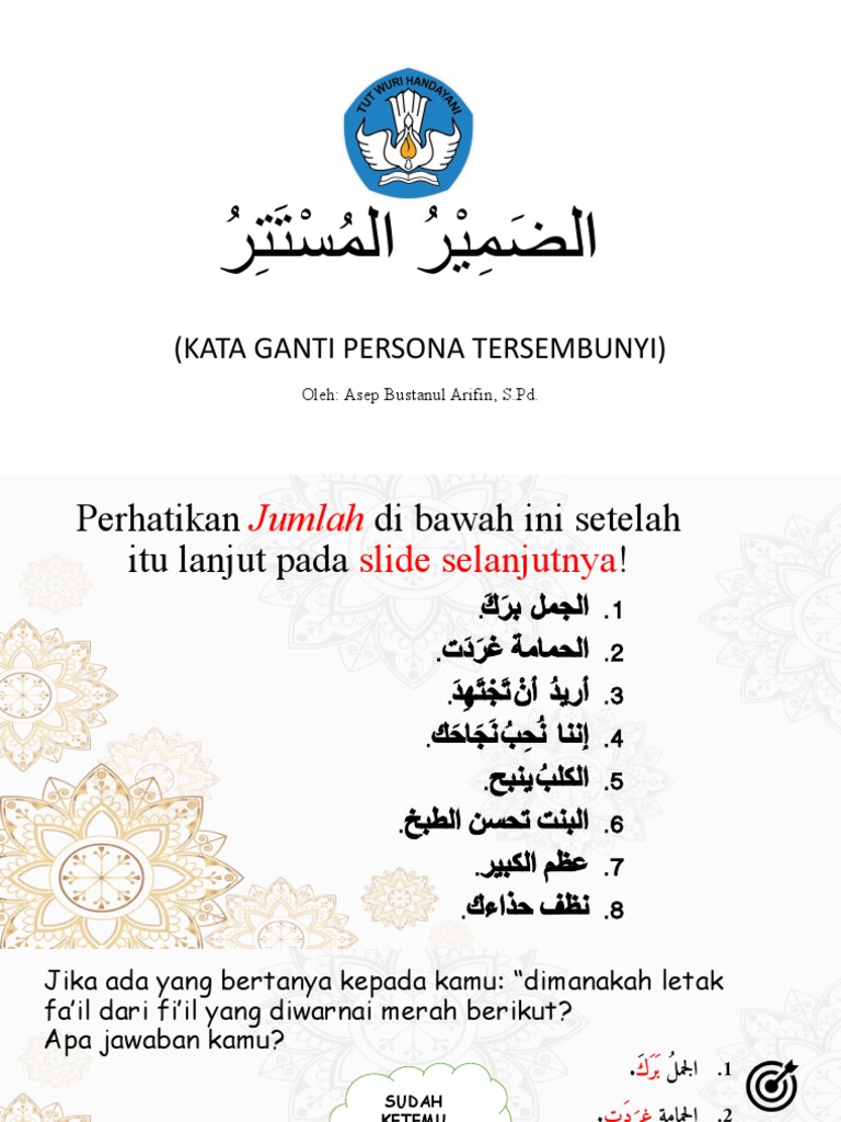 Mengenal Dhomir Mustatir Bag. 1 | PDF