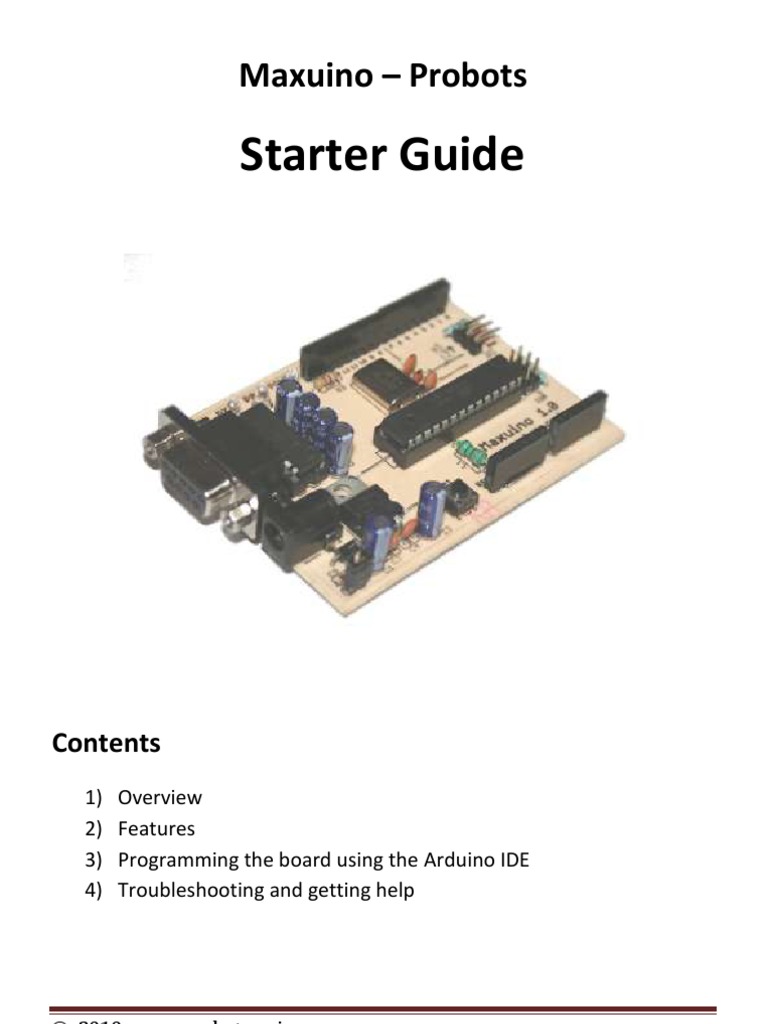 Maxuino - Starter Guide | PDF | Arduino | Text File