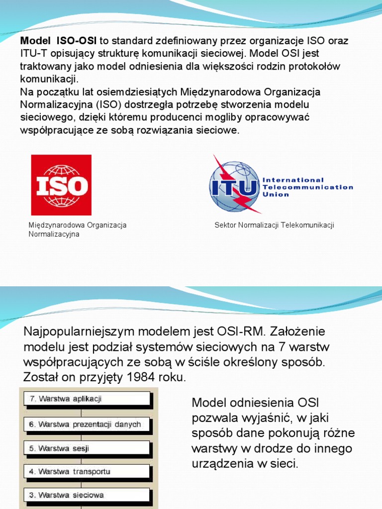 Porównanie Modelu Iso OSi | PDF