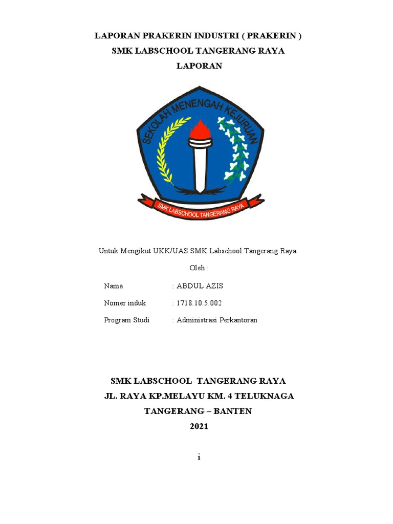 LAPORAN PRAKERIN INDUSTRI Azis | PDF | Bisnis