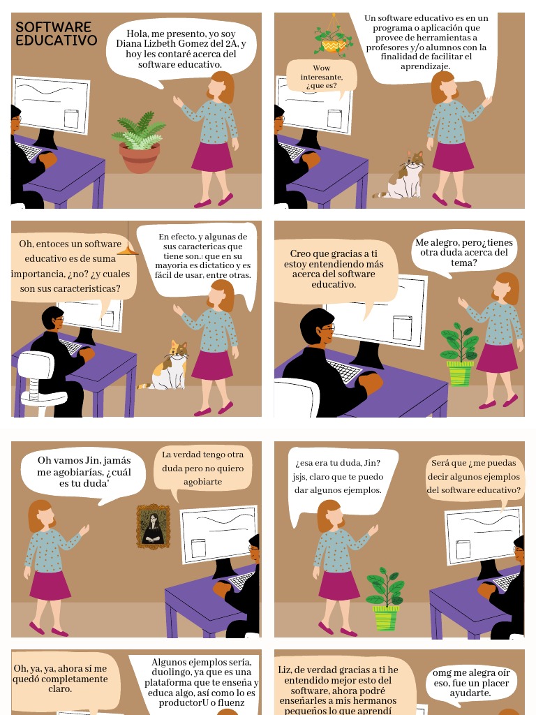 Comic Acerca Del Software Educativo | PDF | Aprendizaje | Modificación ...
