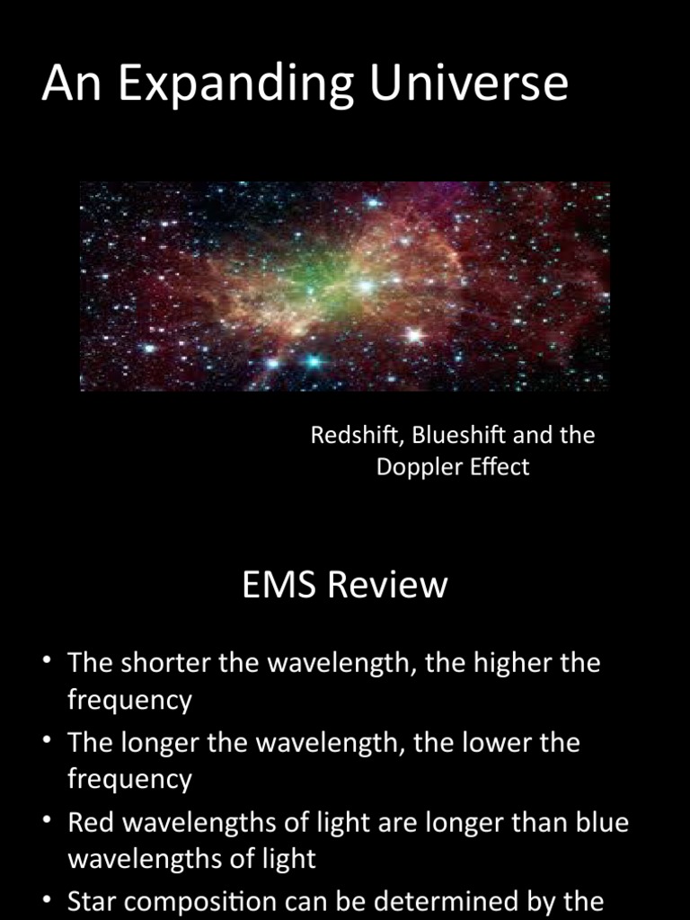 An Expanding Universe Redshift | PDF | Redshift | Doppler Effect