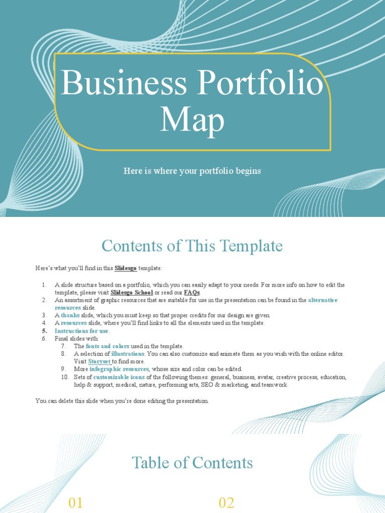 Business Portfolio Map by Slidesgo | PDF | Planets | Solar System