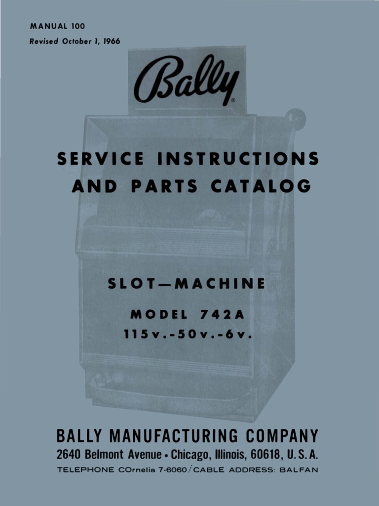 Service Instructions and Parts Catalog: Slot-Machine | PDF | Relay ...