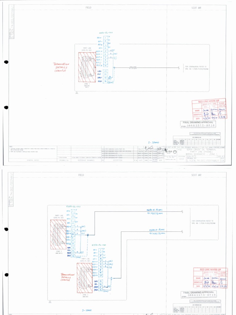 Party Line (PHONE) Wiring Schematic RLMU | PDF | Oils | Petroleum