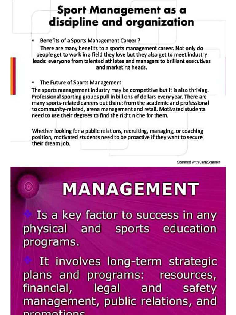 Sports Management | PDF