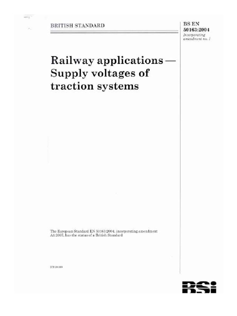 BS en 50163-2004 | PDF