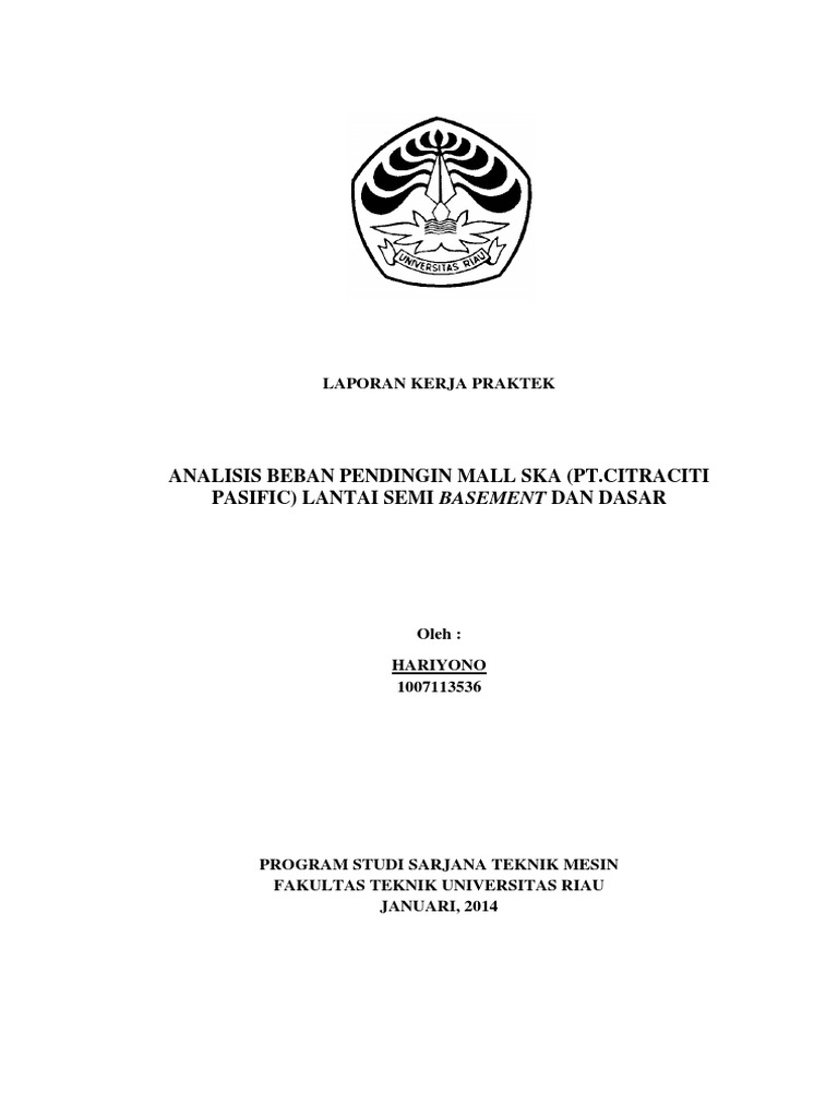 Laporan Kerja Praktek (Finish) | PDF