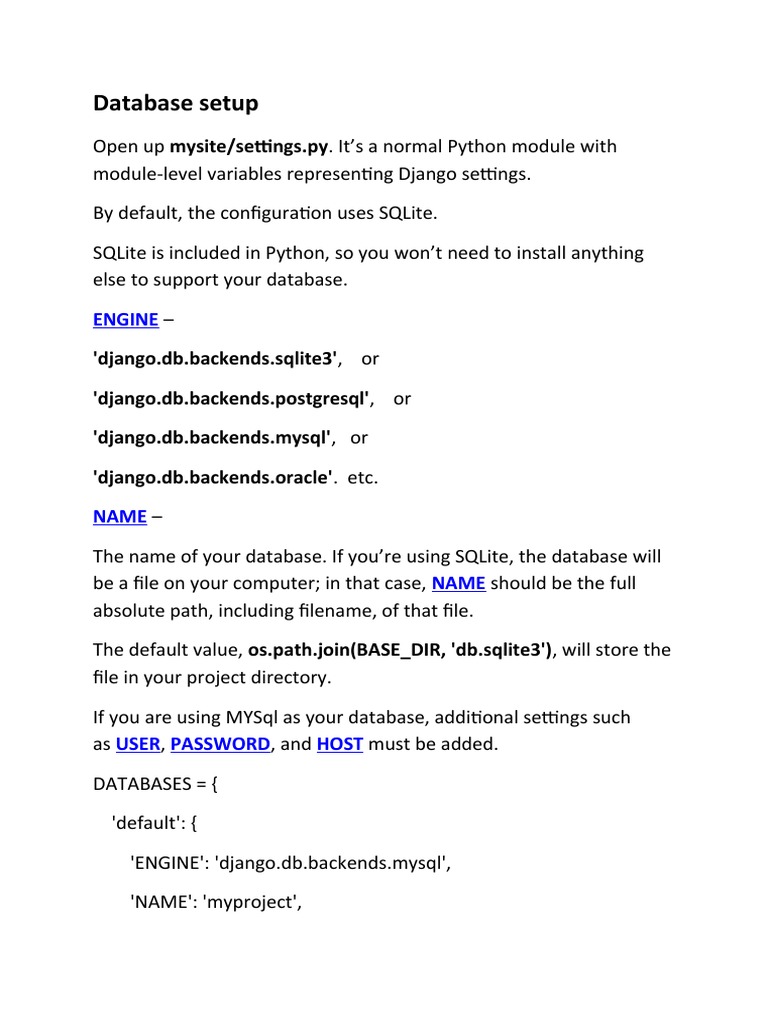 Database Setup | PDF | Databases | Information Retrieval