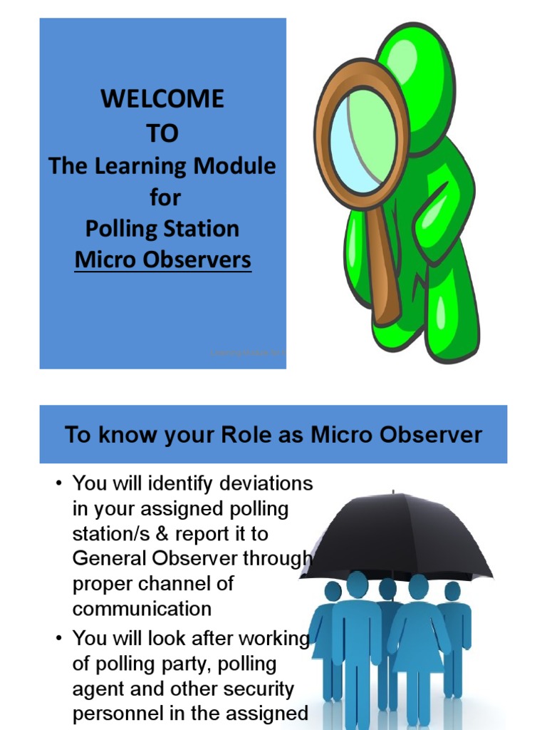 On Micro Observer | PDF | Polling Place | Voting